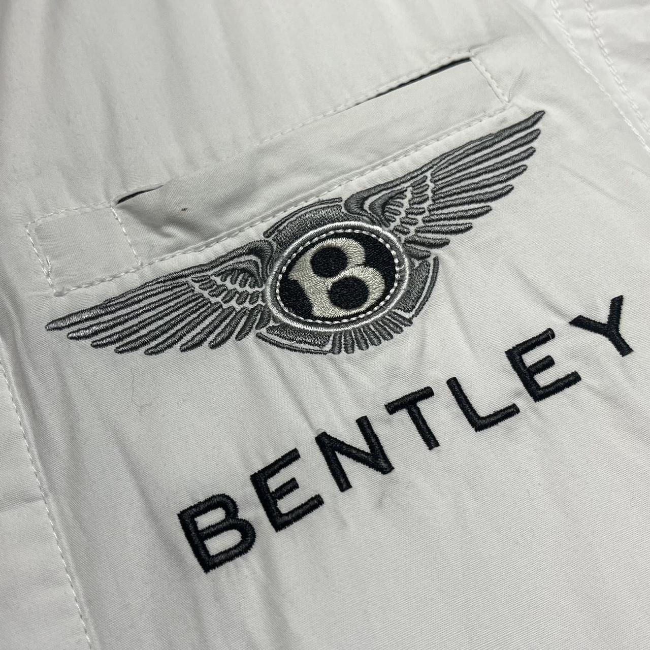 Rare Vintage Bentley Button-Up Shirt in white,... - Depop