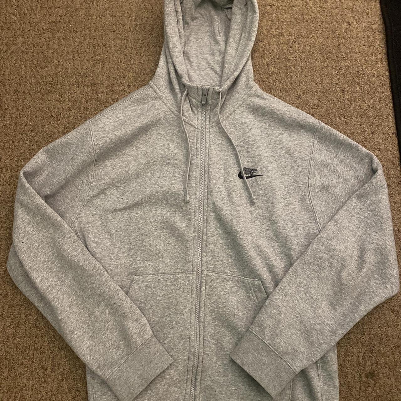 Grey Nike zip up, size medium men’s. Used a few times. - Depop