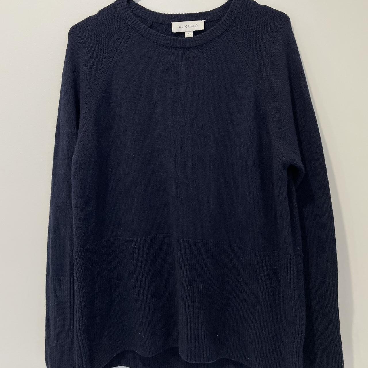 Witchery Navy Knit SMALL - slight pilling on... - Depop
