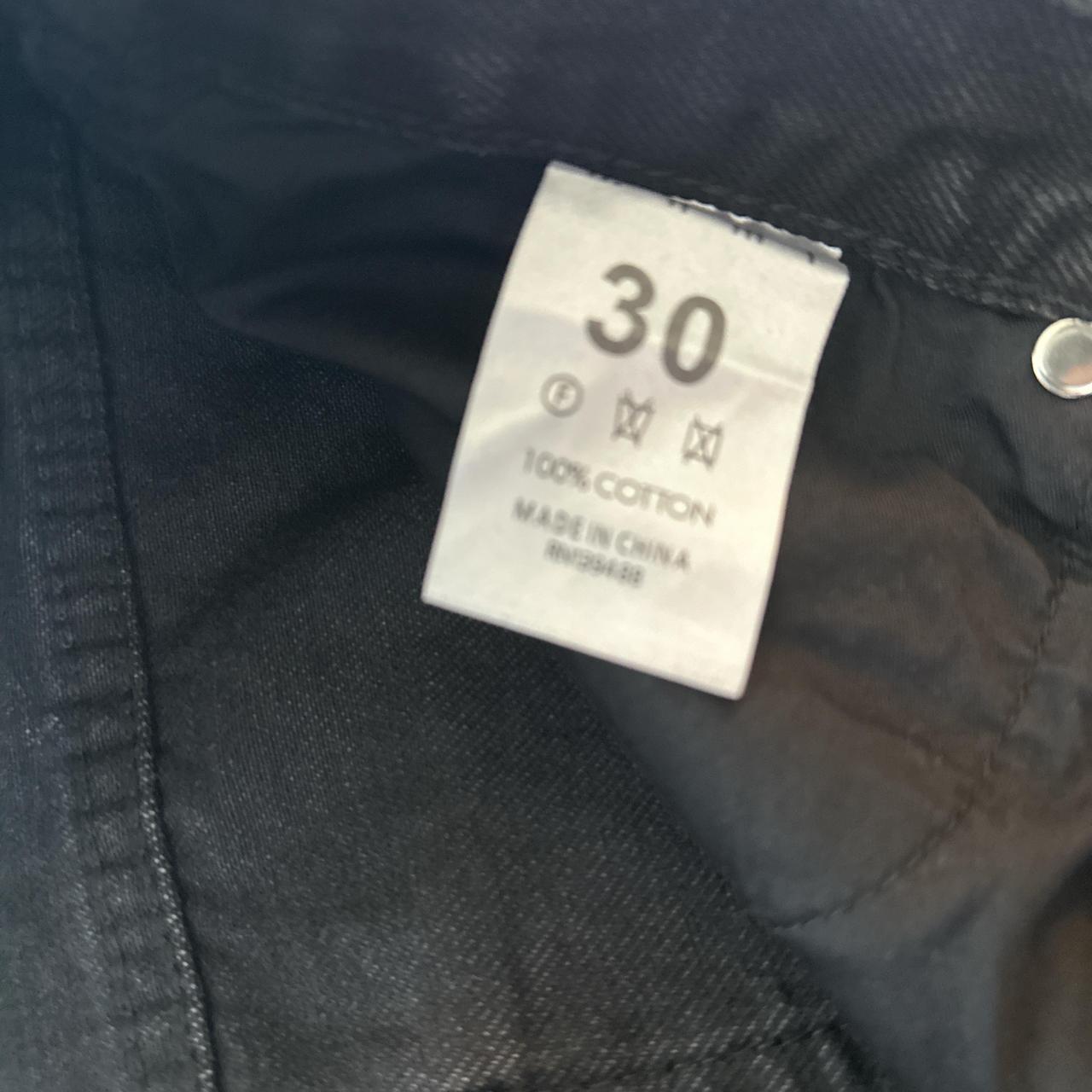 MNML All black flares size 30 Has a slim to baggy... - Depop