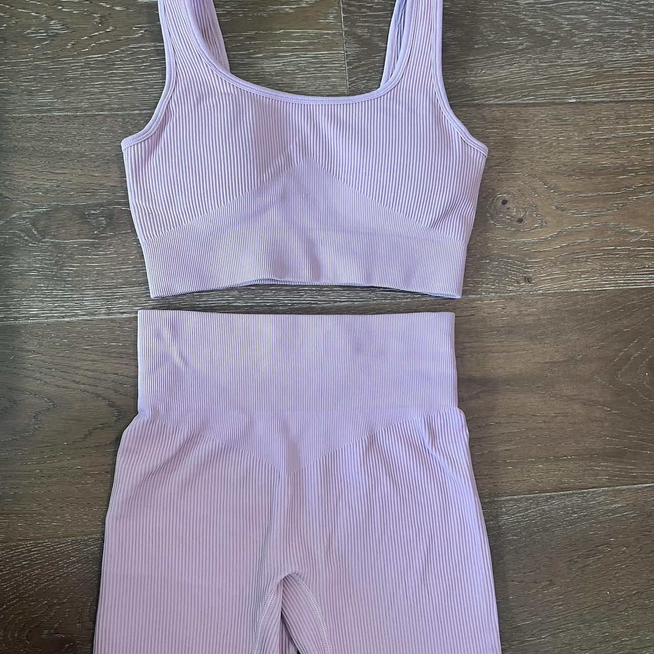 purple workout set - Depop