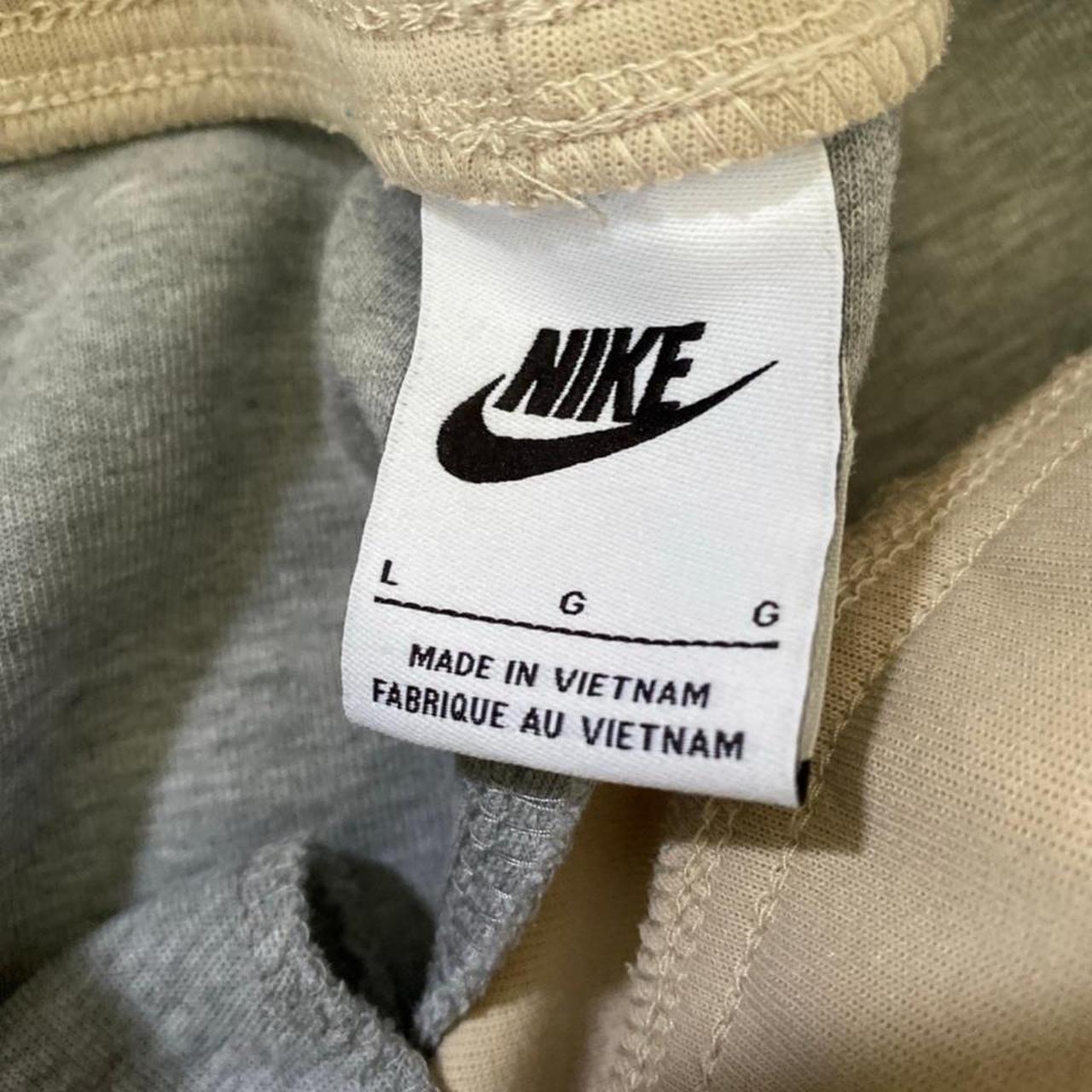 nike cream tech pants - Depop