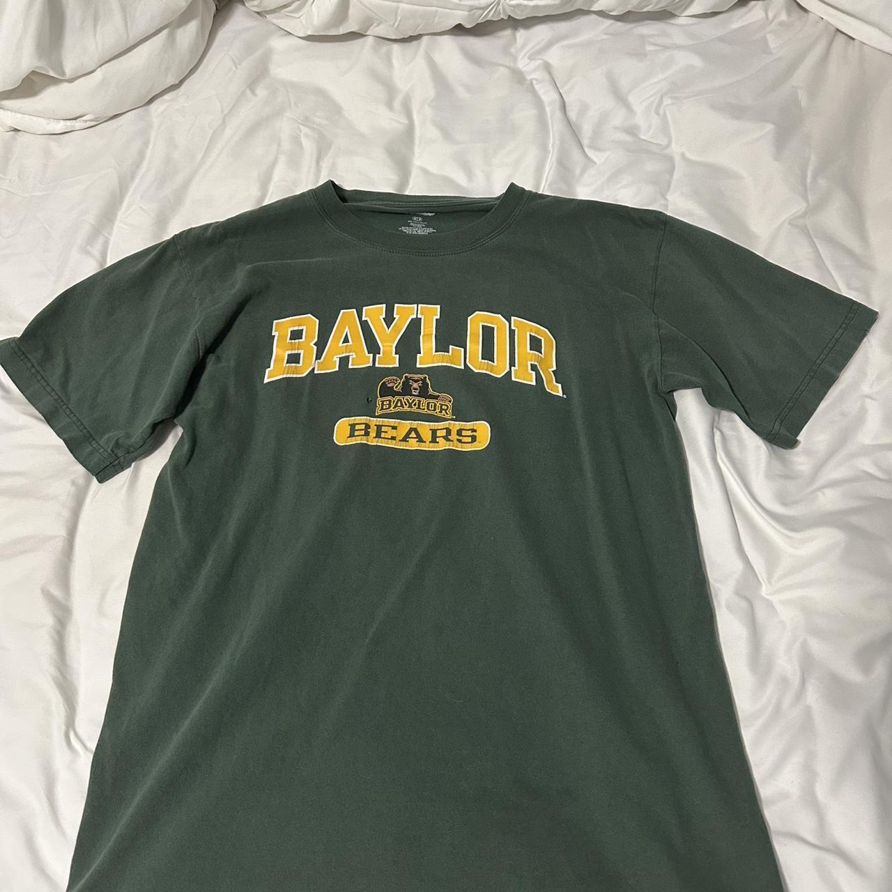 Used, rips shown in pictures Green and yellow Baylor... | Depop