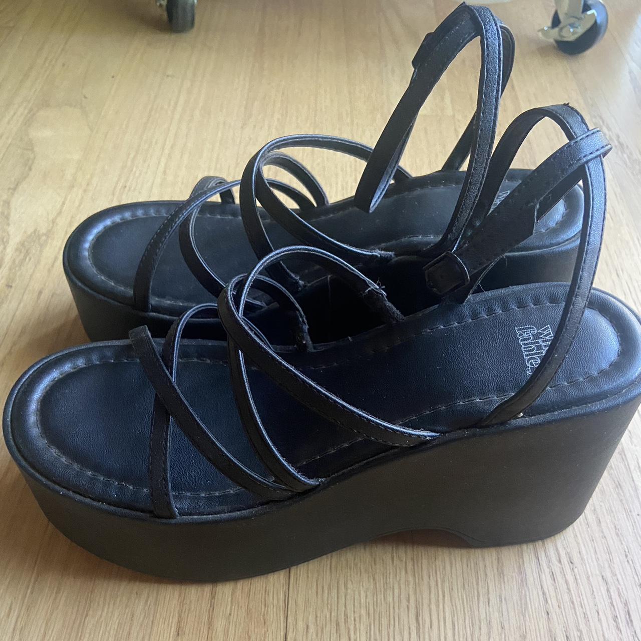 Strappy platform wedges from wild fable 🩴 🌊 Perfect... - Depop