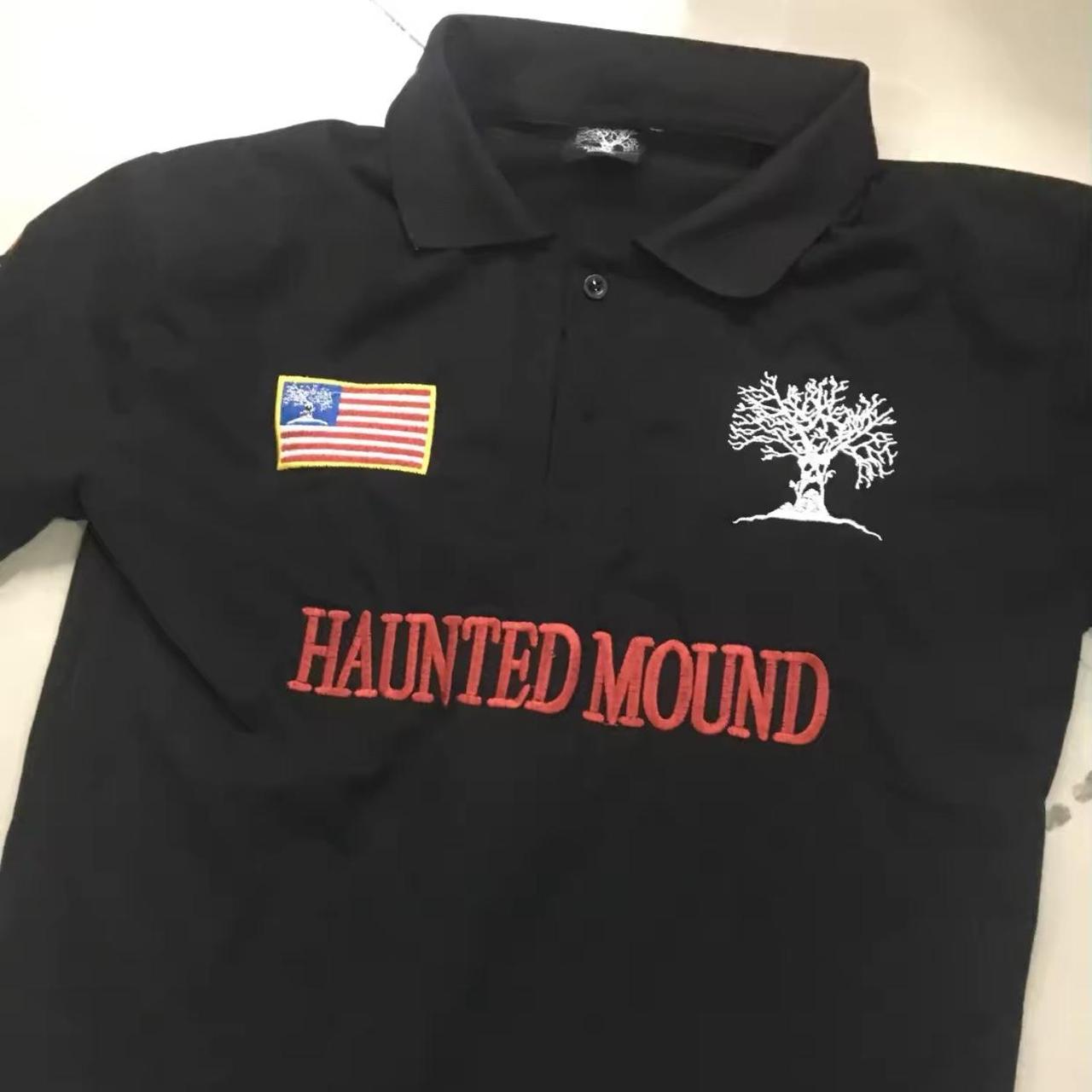 Haunted Mound Polo Shirt Red n Black #HauntedMound... | Depop