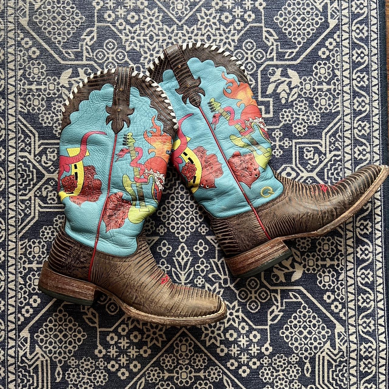 Ariat rodeo Quincy women’s 7.5 sacred heart boot.... - Depop