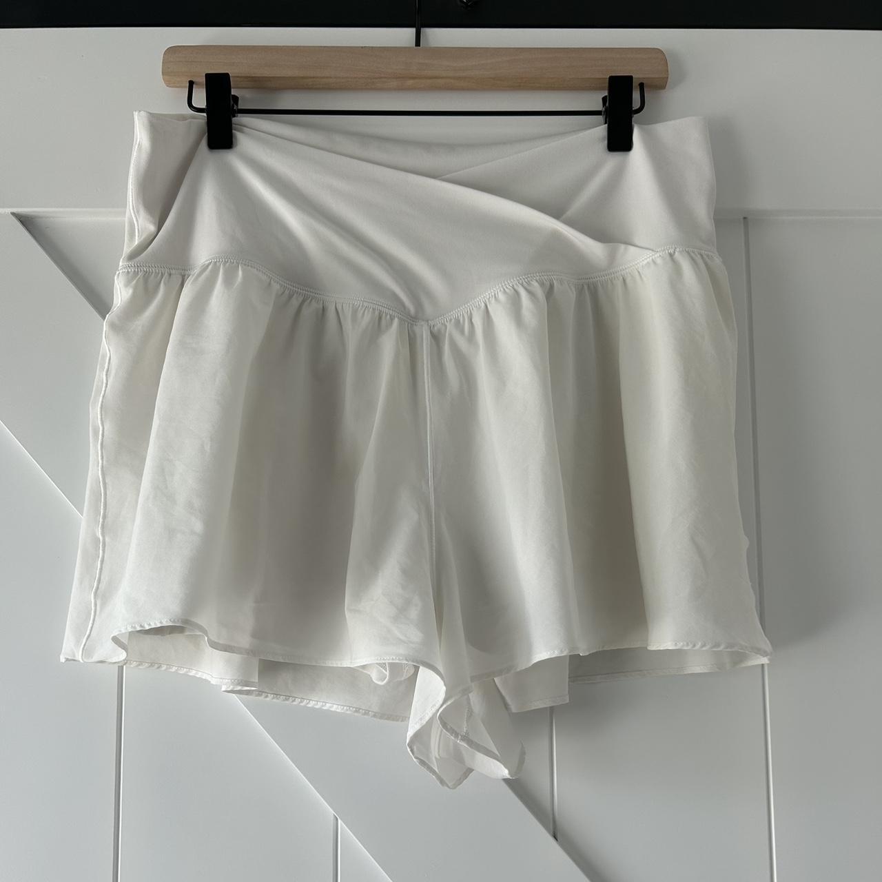 OFFLINE by aerie real me crossover flowy white short... - Depop