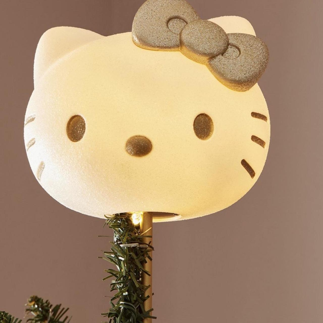 Hello Kitty Shaped Light-Up Tree Topper - Depop