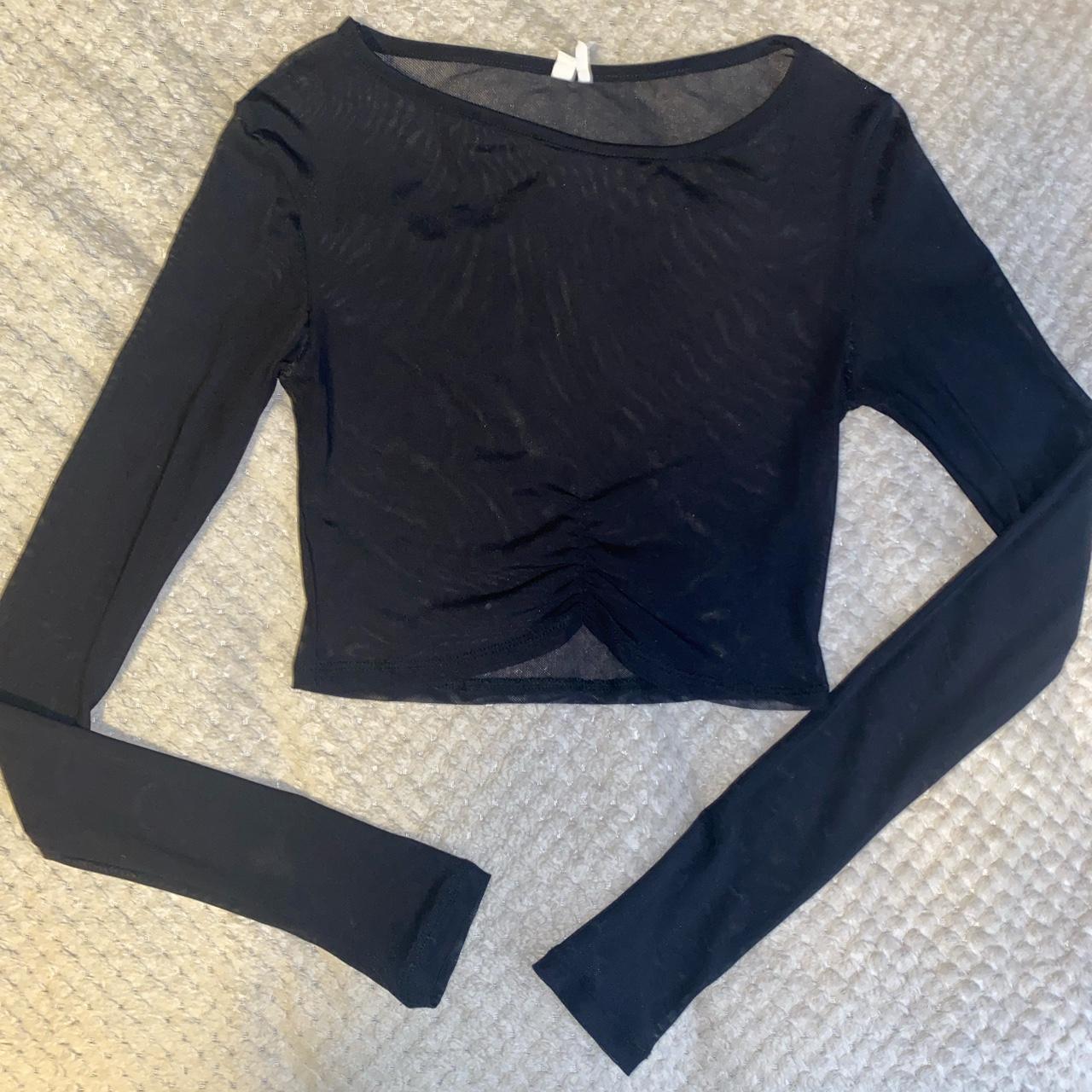 Out From Under urban outfitters solid black mesh... - Depop