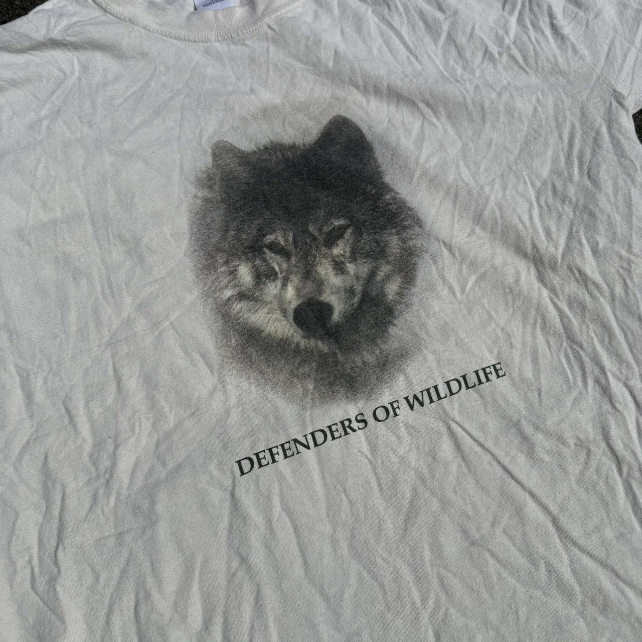 Nature style y2k wolf wildlife shirt - Size:... | Depop
