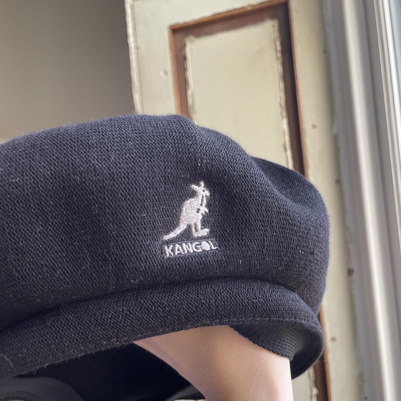 Kangol flat cap beret Black hat Pinterest White... - Depop