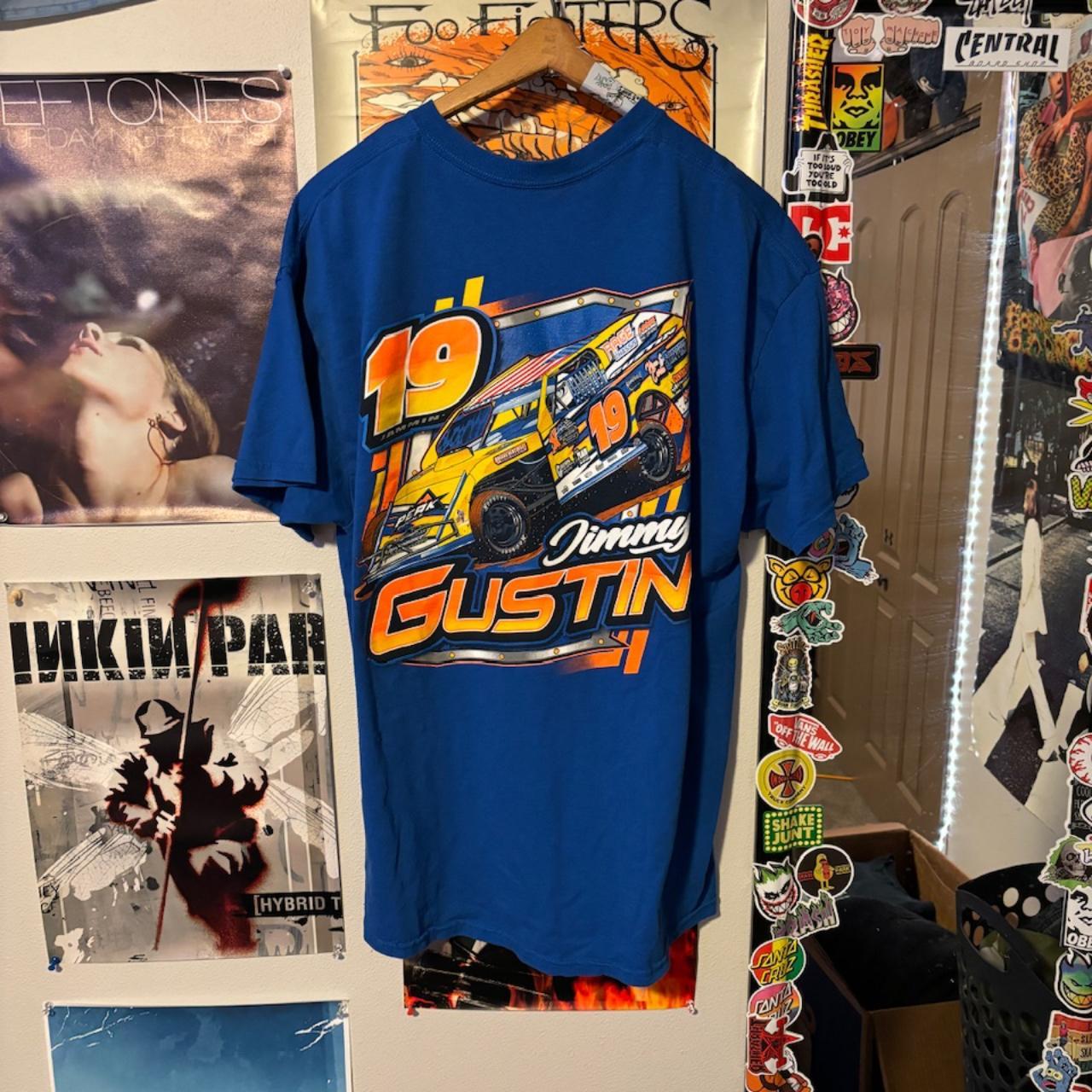 NASCAR Jimmy Gustin Racing Tee Size XL Racing... - Depop