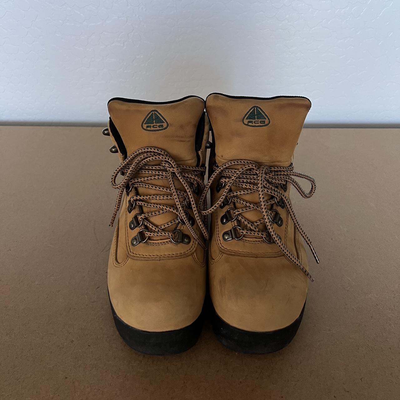 Nike acg timberland boots size 8.5 in women’s runs... - Depop