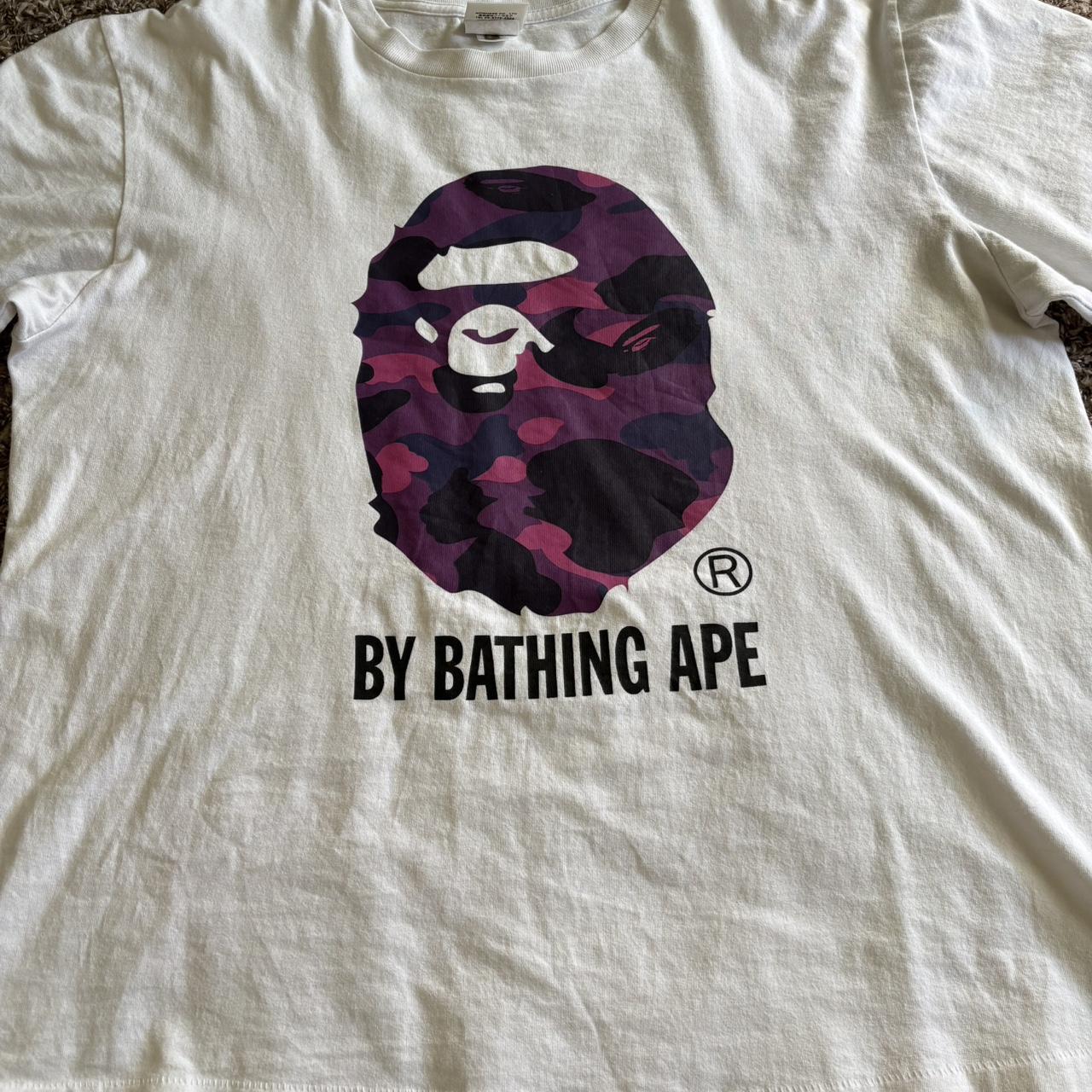 authentic bape shirt, worn once, xxl | Depop