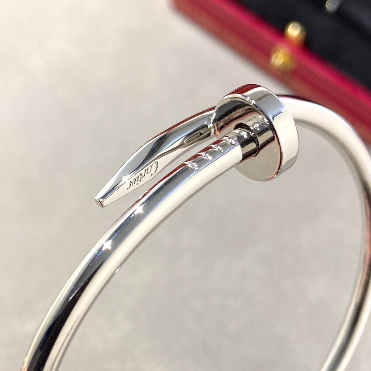 Cartier nail bracelet white gold, brand new in box,... - Depop