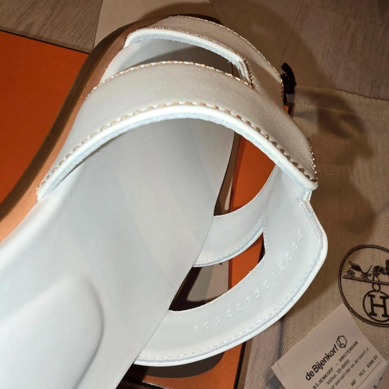 Hermes Slippers White NEW New Hermes Slipper in size... - Depop