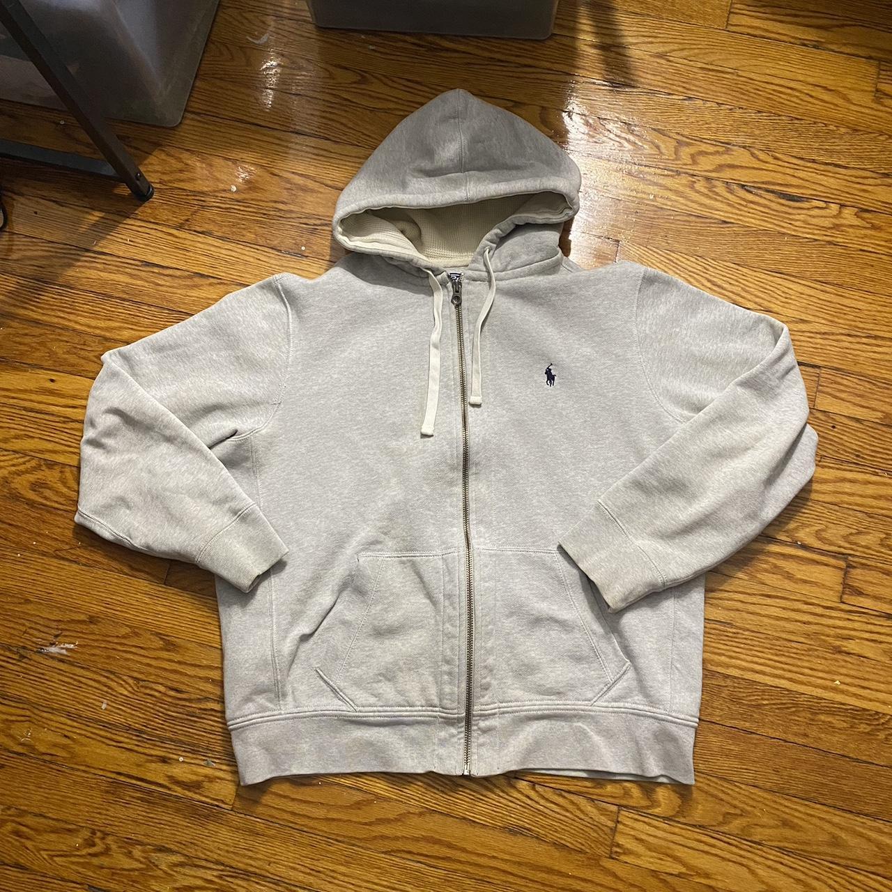 Polo Ralph Lauren ZipUp Hoodie. Tagged XL but fits... - Depop