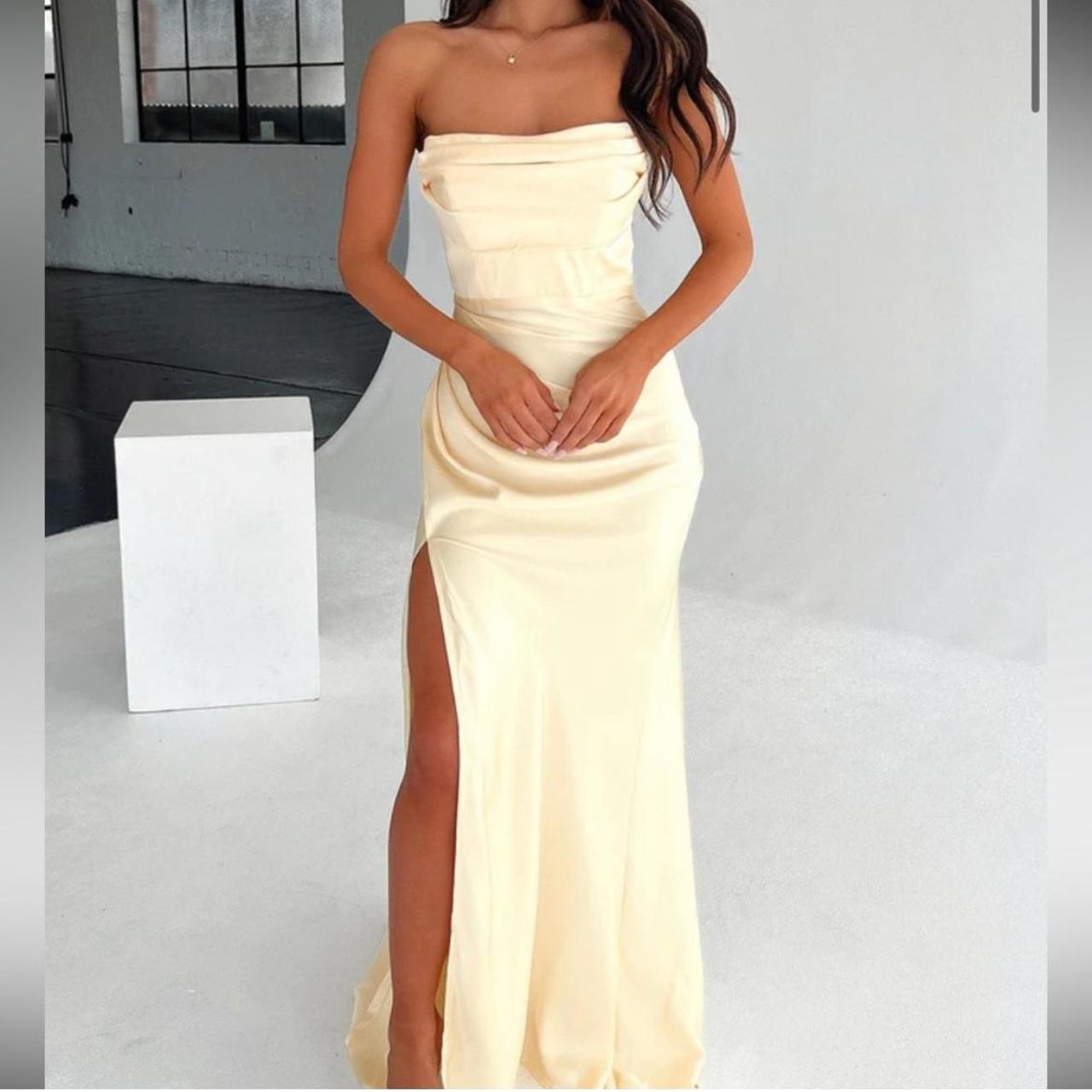 ThatsSoFetch Dress!! 💛 -a beautiful yellow prom... - Depop