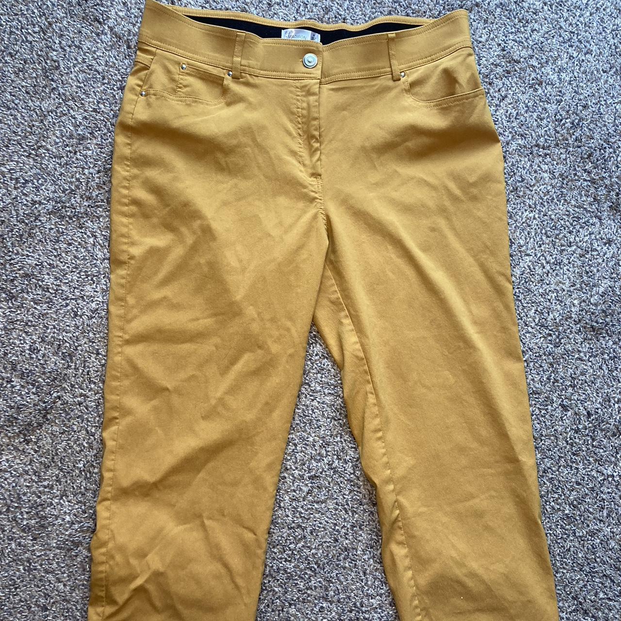 89th & Madison women’s capris. Mustard yellow. Size... - Depop