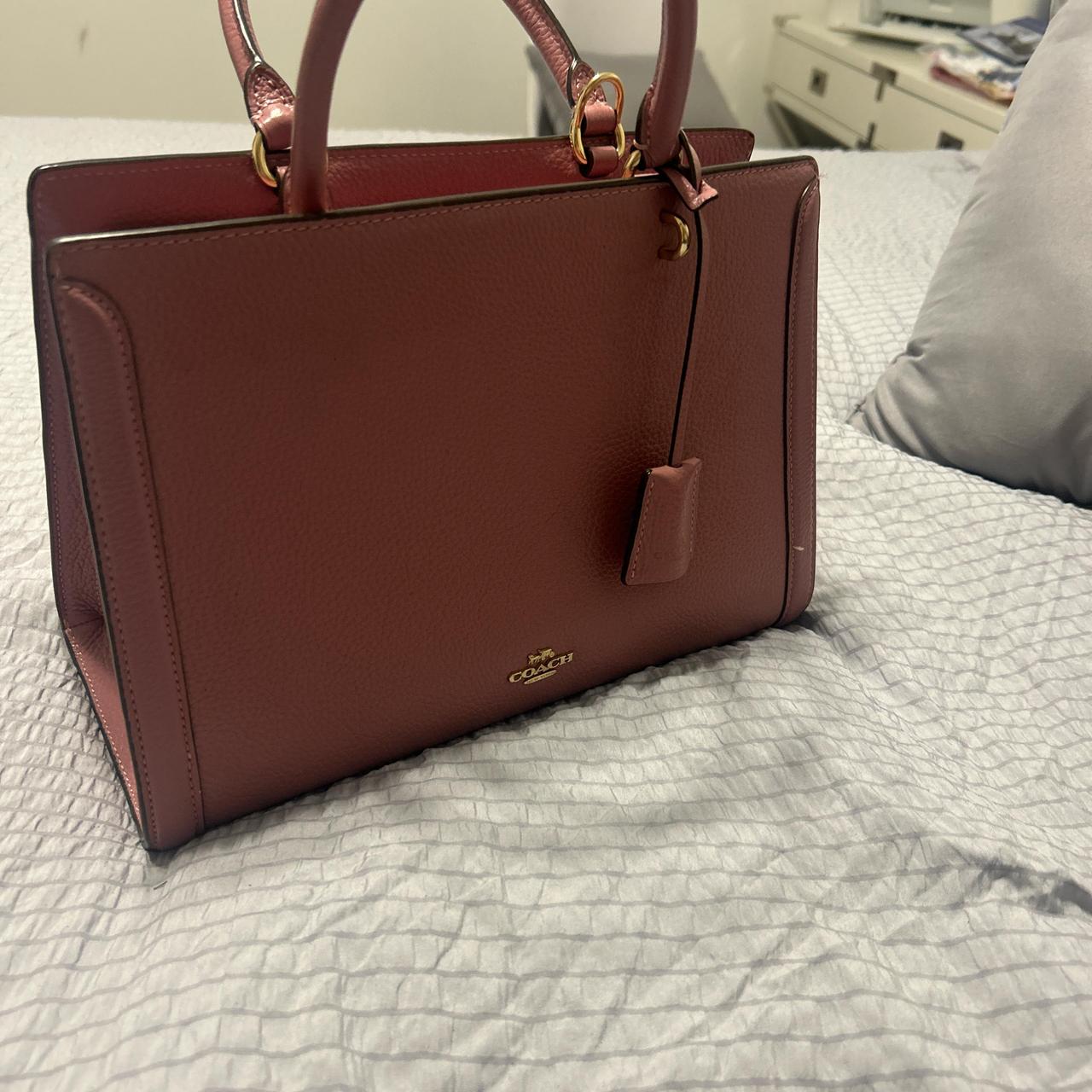 light pinkish purple coach bag worn twice - Depop