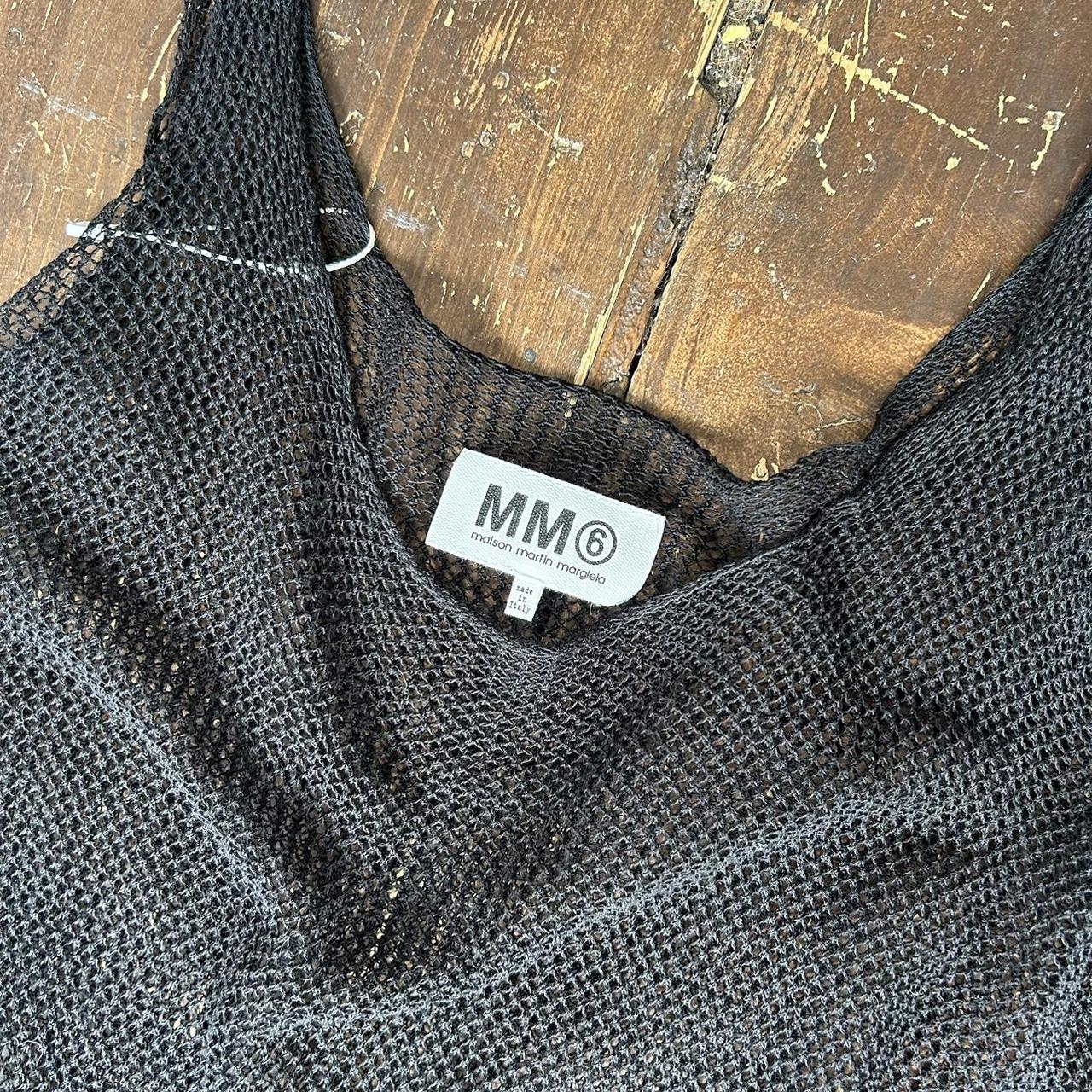 MAISON MARGIELA MM6 knitted black tank dress with... - Depop