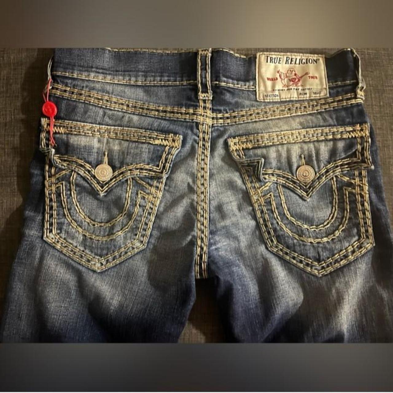 True Religion Ricky Super T Size 32 #hauntedmound... - Depop