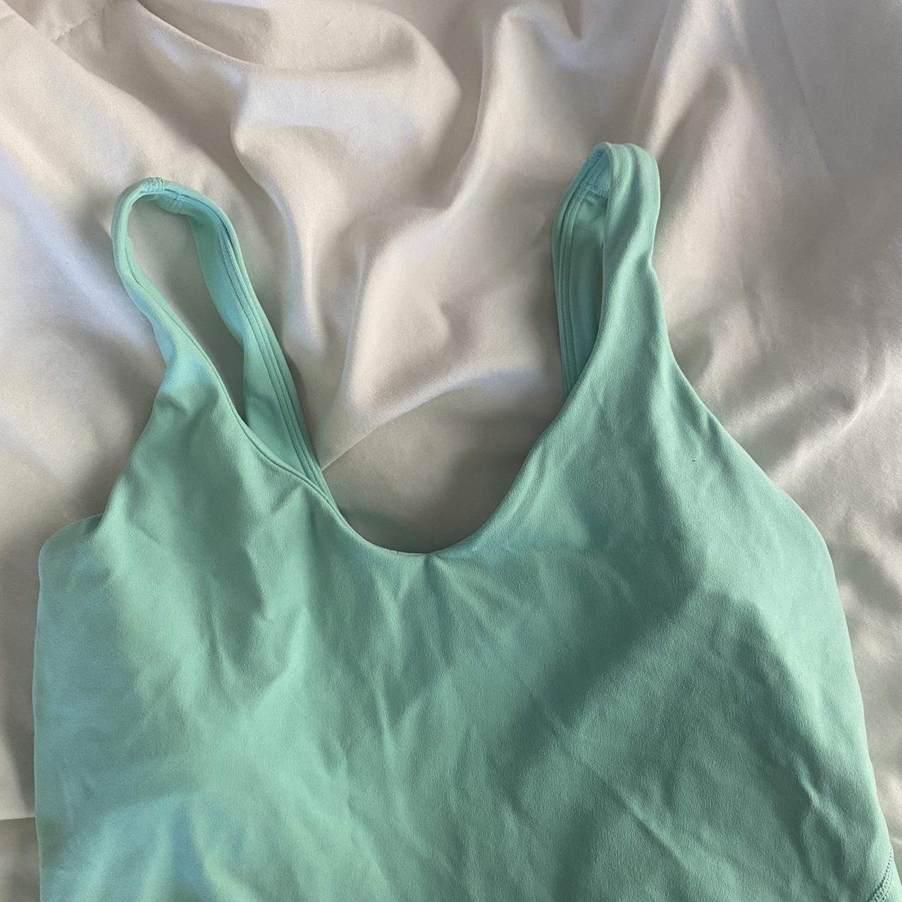mint green lululemon align tank! worn one, perfect... - Depop