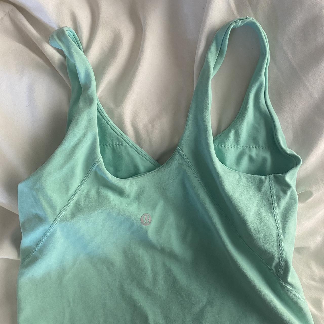 mint green lululemon align tank! worn one, perfect... - Depop