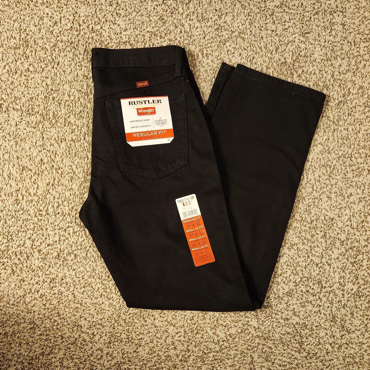 Black Wrangler Rustler jeans NWT - Depop