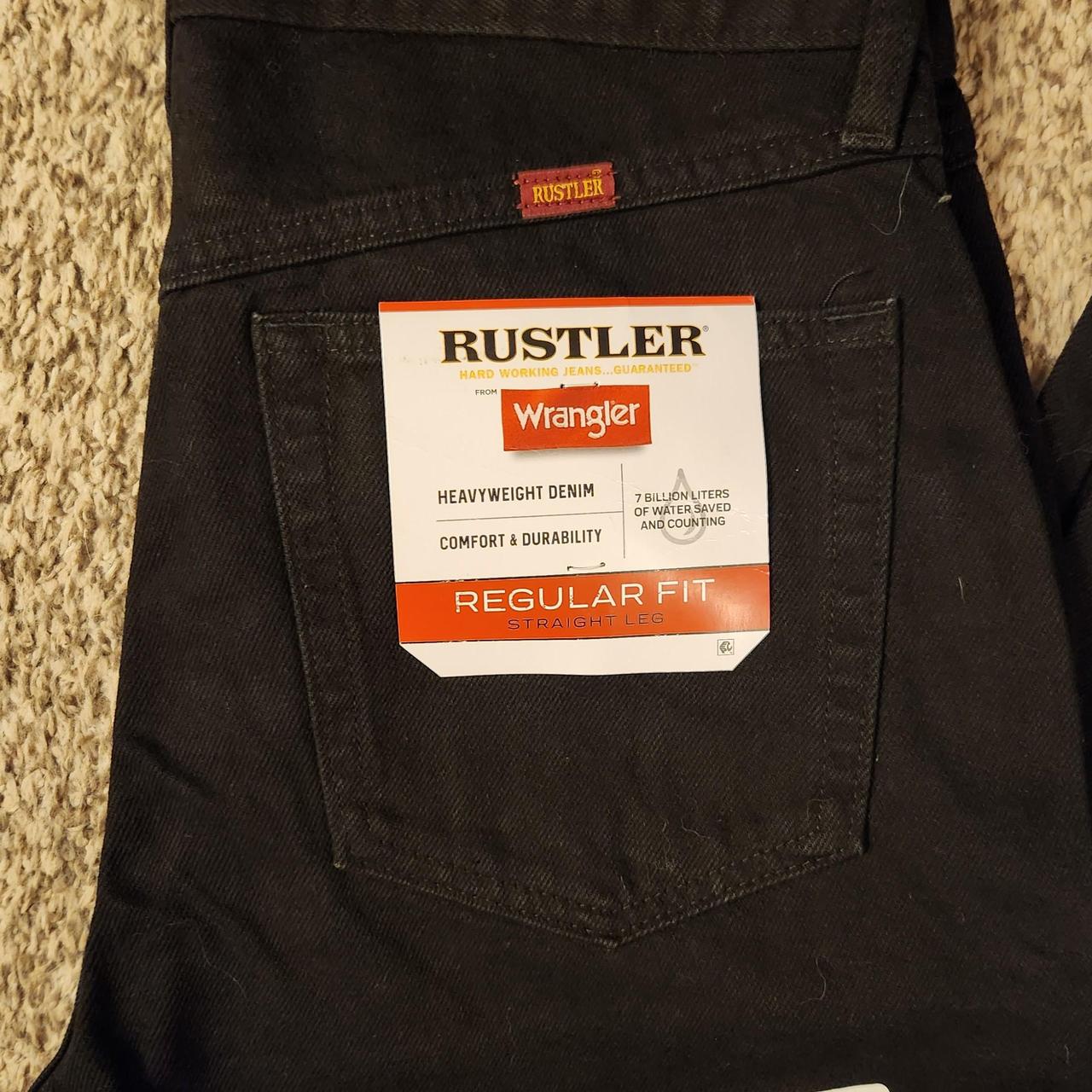 Black Wrangler Rustler jeans NWT - Depop