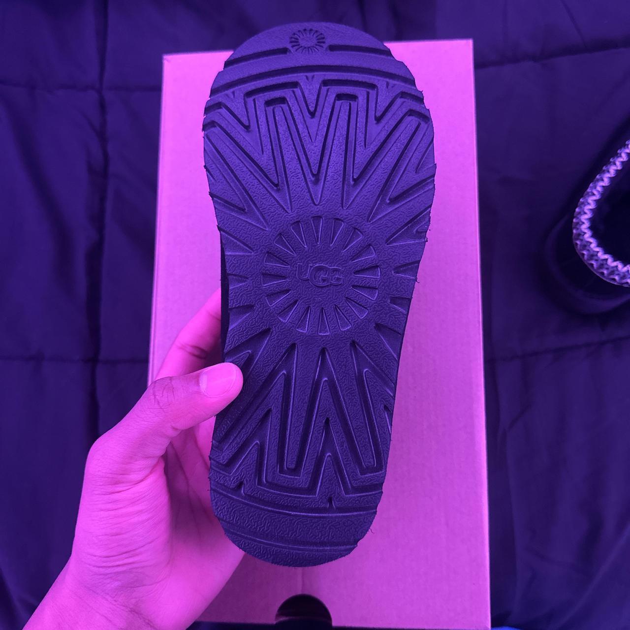 UGG Tasman black slippers with purple accents #UGG... | Depop