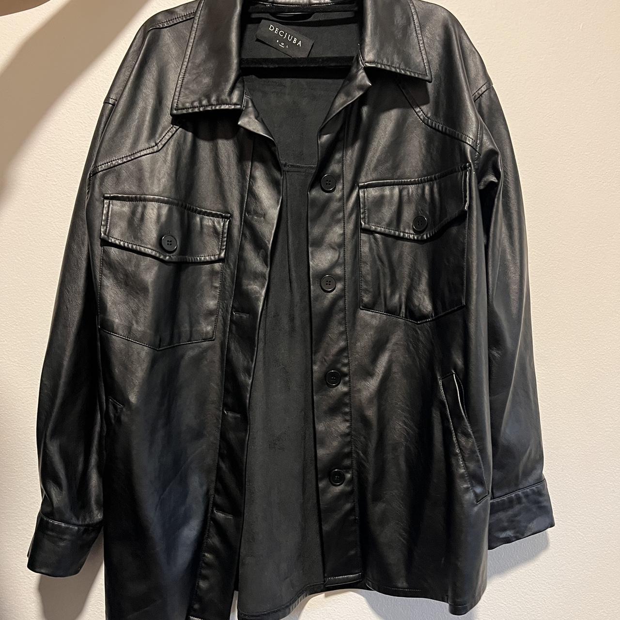 DECJUBA leather jacket, M - Depop