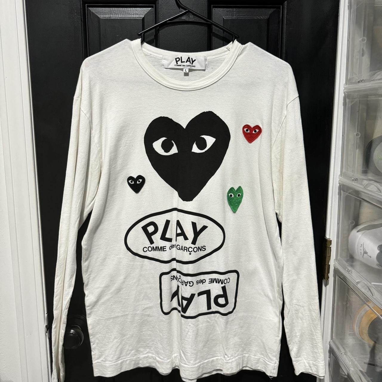 CDG tee shirt minor flaws as shown in the... - Depop