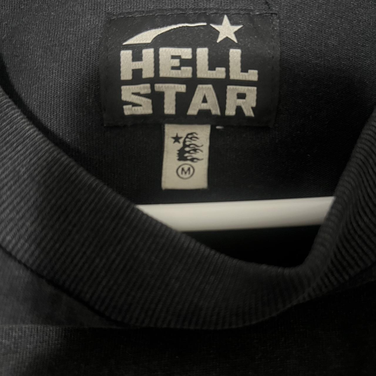 hellstar black tee | Depop