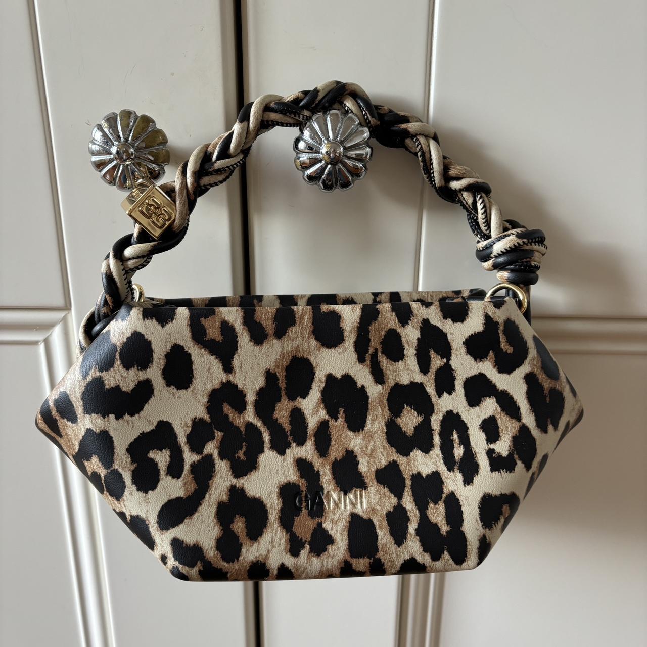 Leopard Mini GANNI Bou Bag OSFA Colour -... - Depop