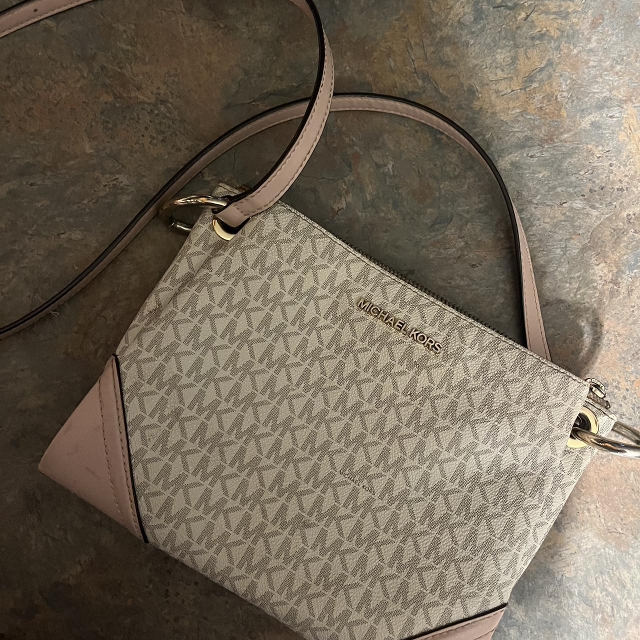 mk light pink crossbody - Depop