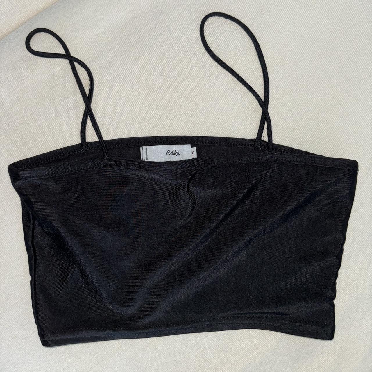 Black crop top Adika #adika - Depop