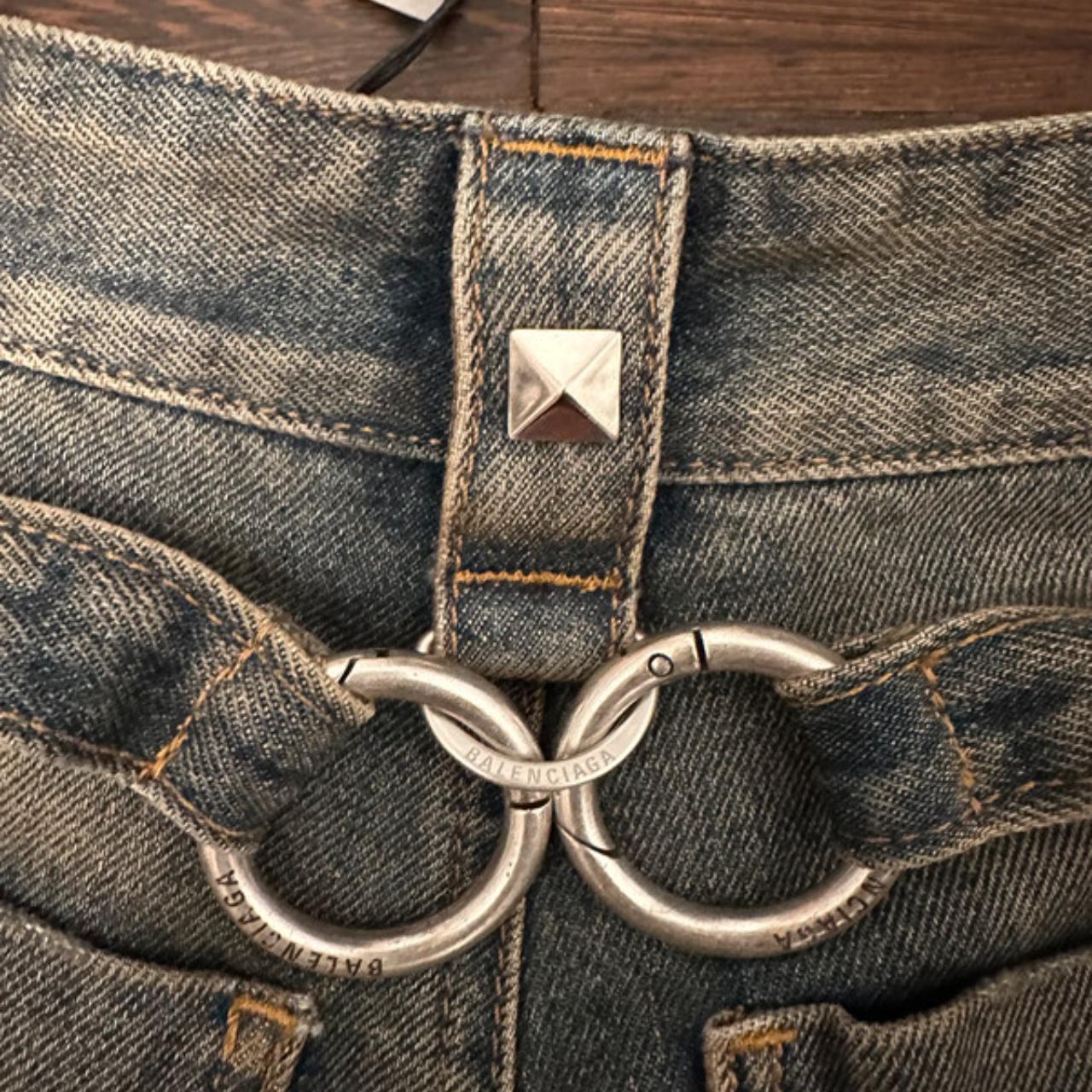 Balenciaga Raver Denim Maxi Dress from the Spring... - Depop