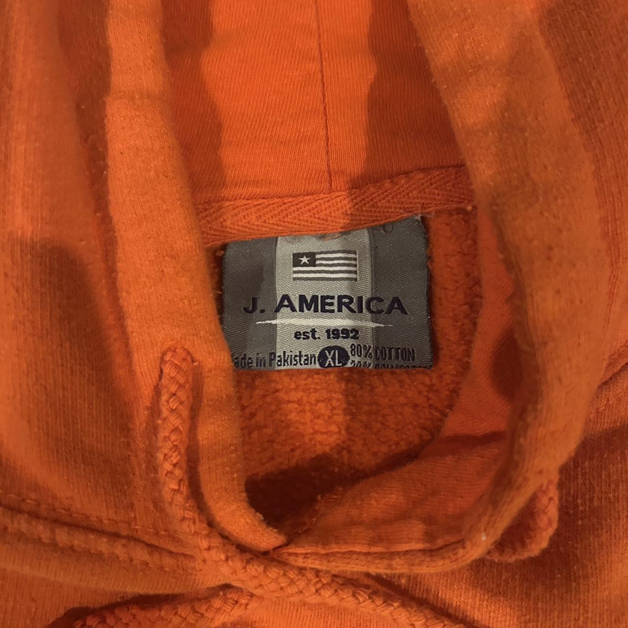 Orange and black Oklahoma State University hoodie #OSU - Depop