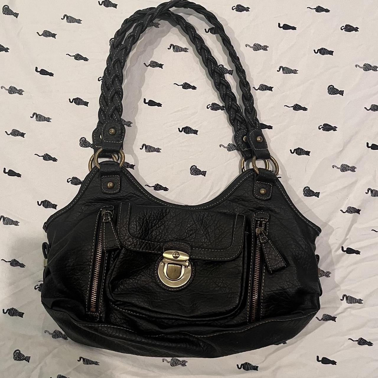 STRADA shoulder bag! Front has zipper pull+lock... - Depop