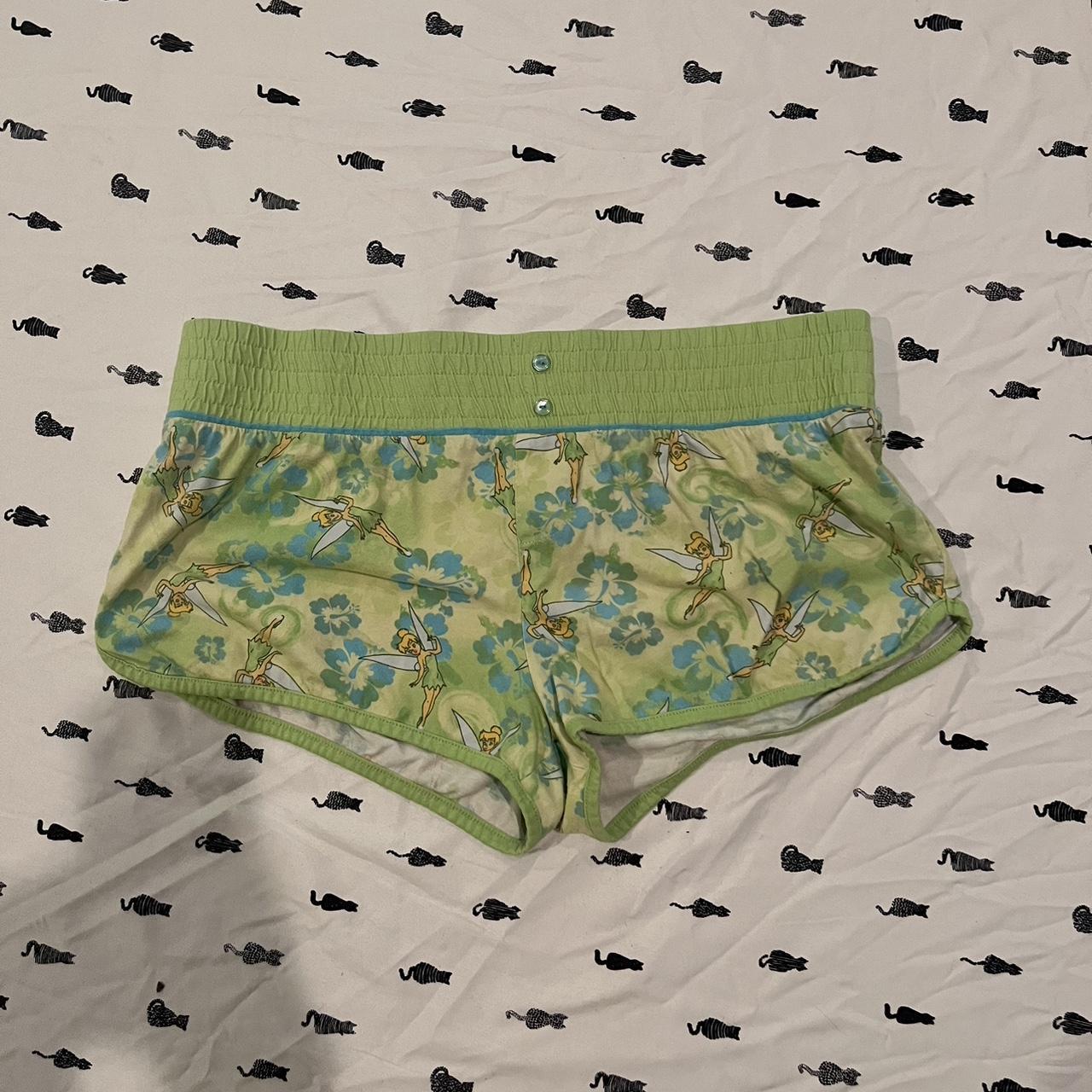 Tinker Bell sleeping shorts Disney #y2k #tinktink... - Depop