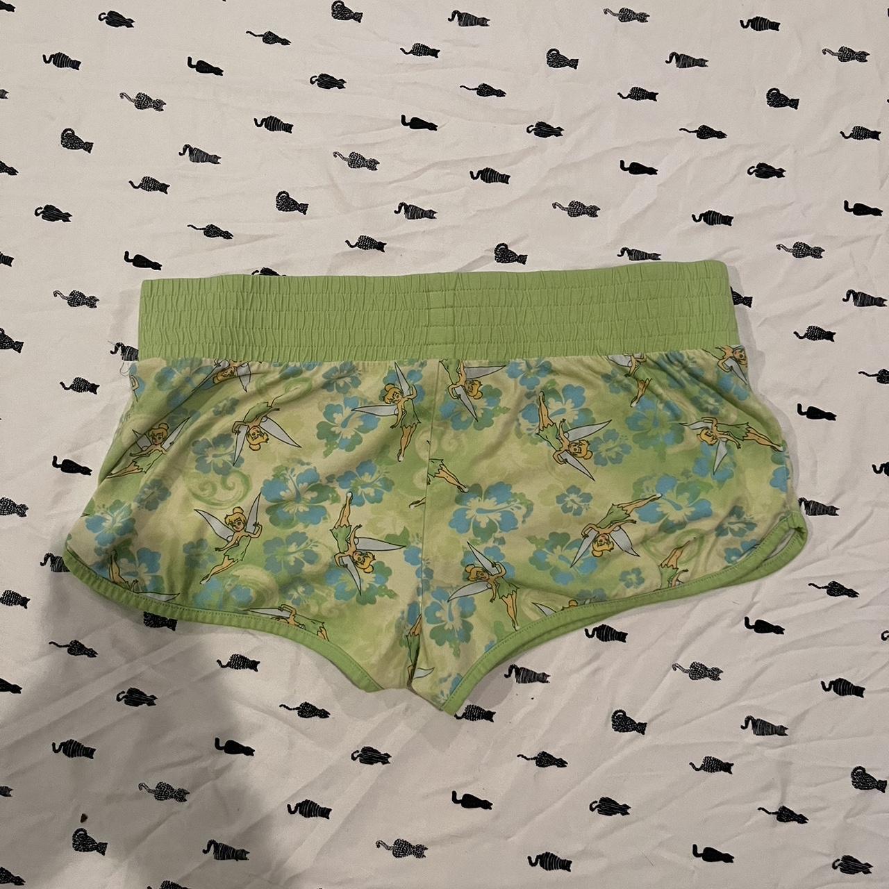 Tinker Bell sleeping shorts Disney #y2k #tinktink... - Depop