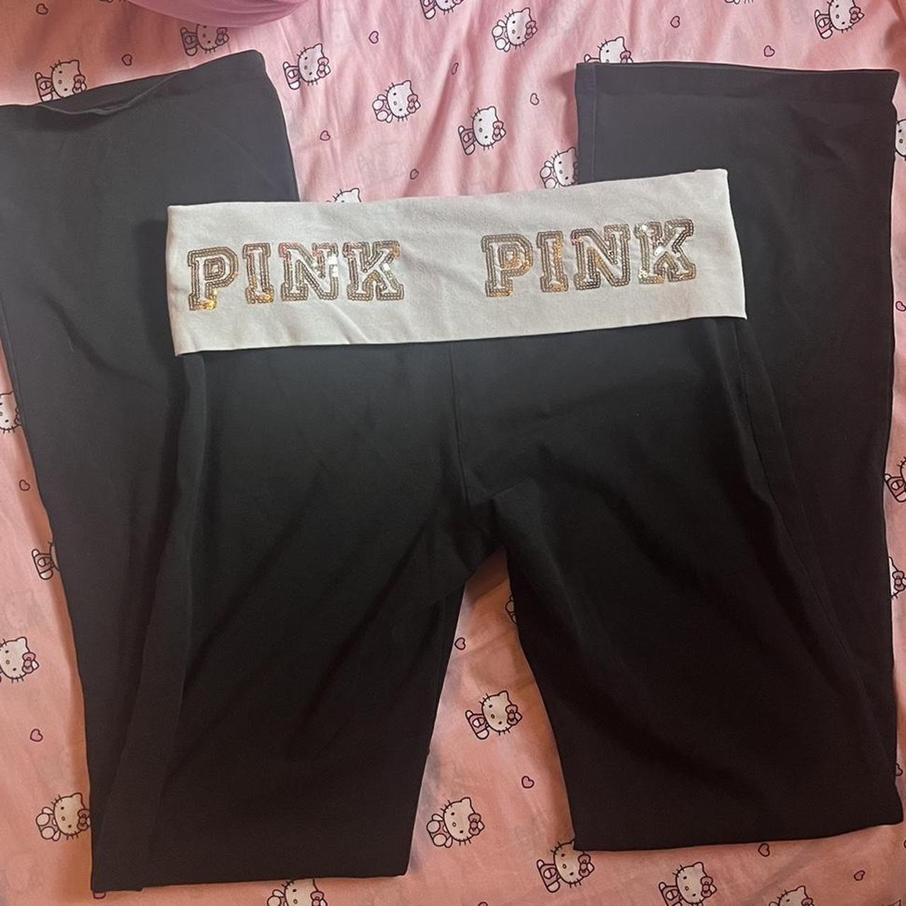 Low rise size medium foldover flare Victorias Secret... | Depop