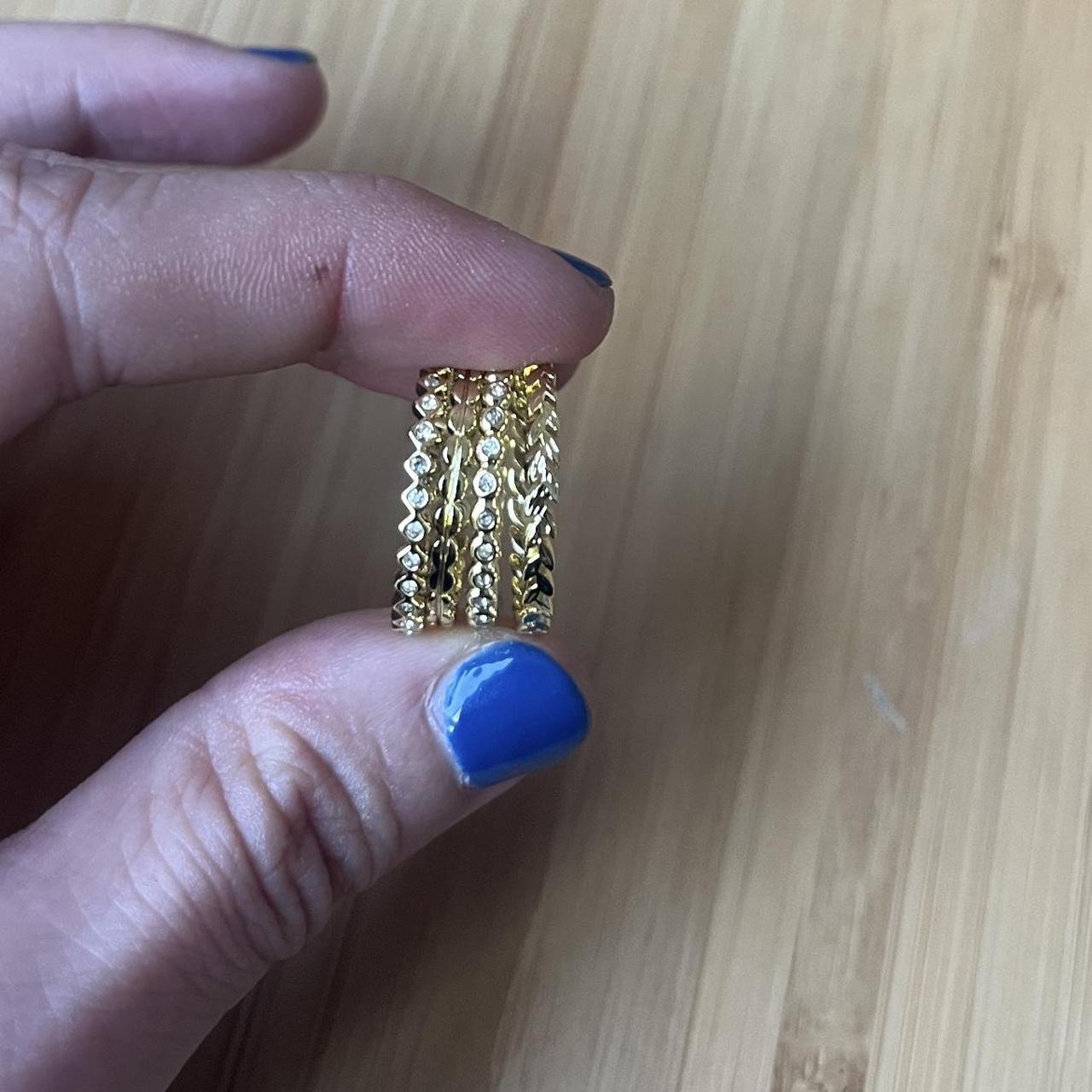 Gorjana mini stackable ring set! Brand new! Size 7.... | Depop