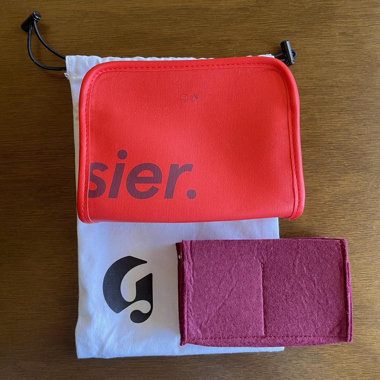 glossier atlanta store merch. mini red beauty bag... - Depop