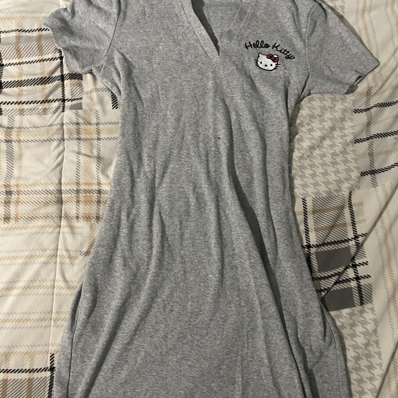 Grey Hello Kitty dress - Depop