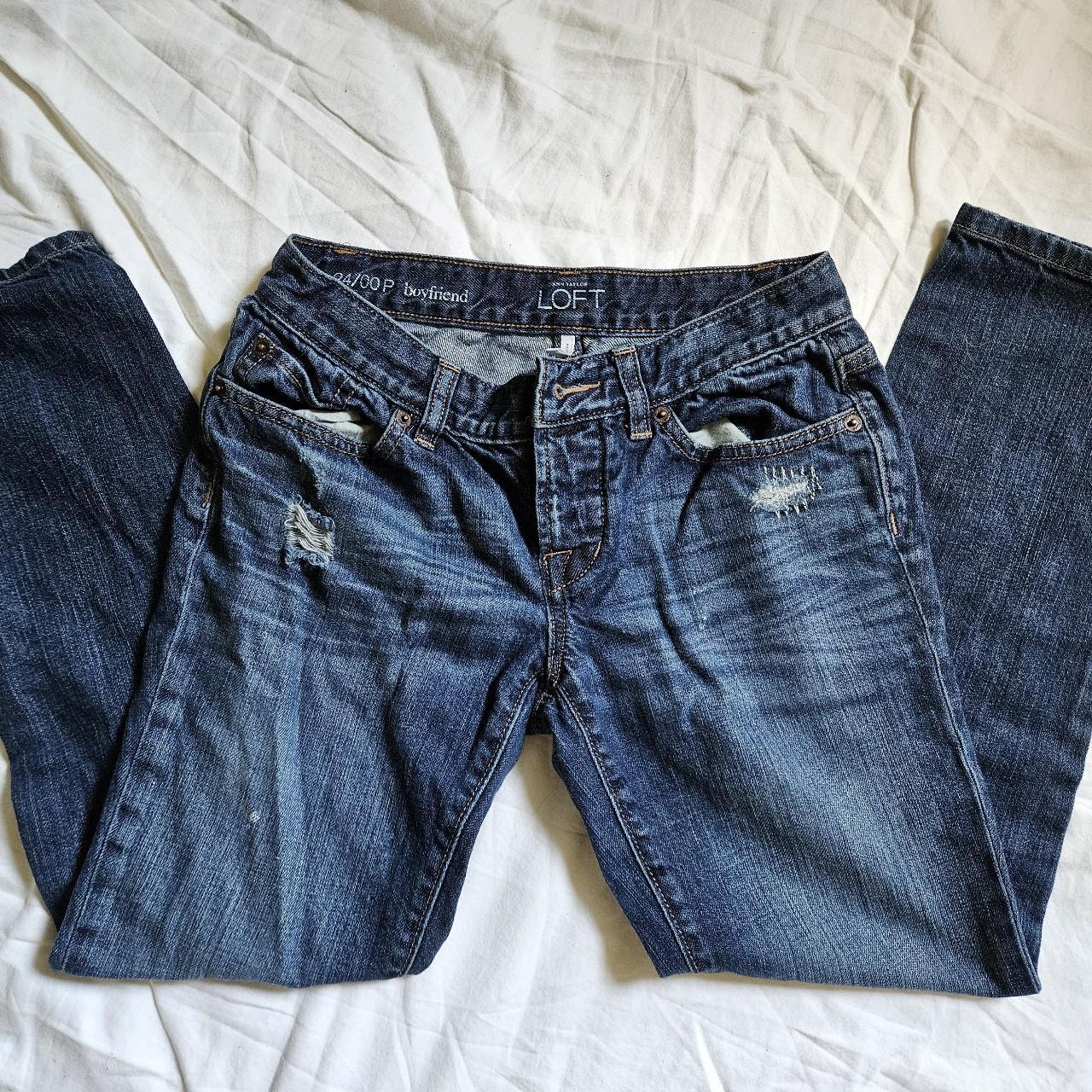 Loft, low rise jeans / boyfriend fit | Depop