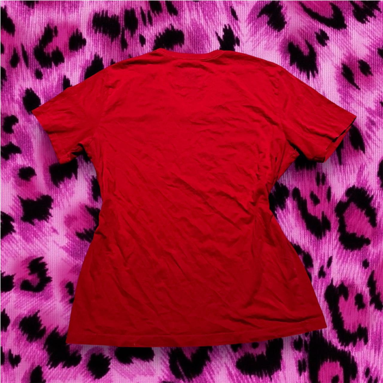 y2k vintage affliction style cybercore red shirt... | Depop