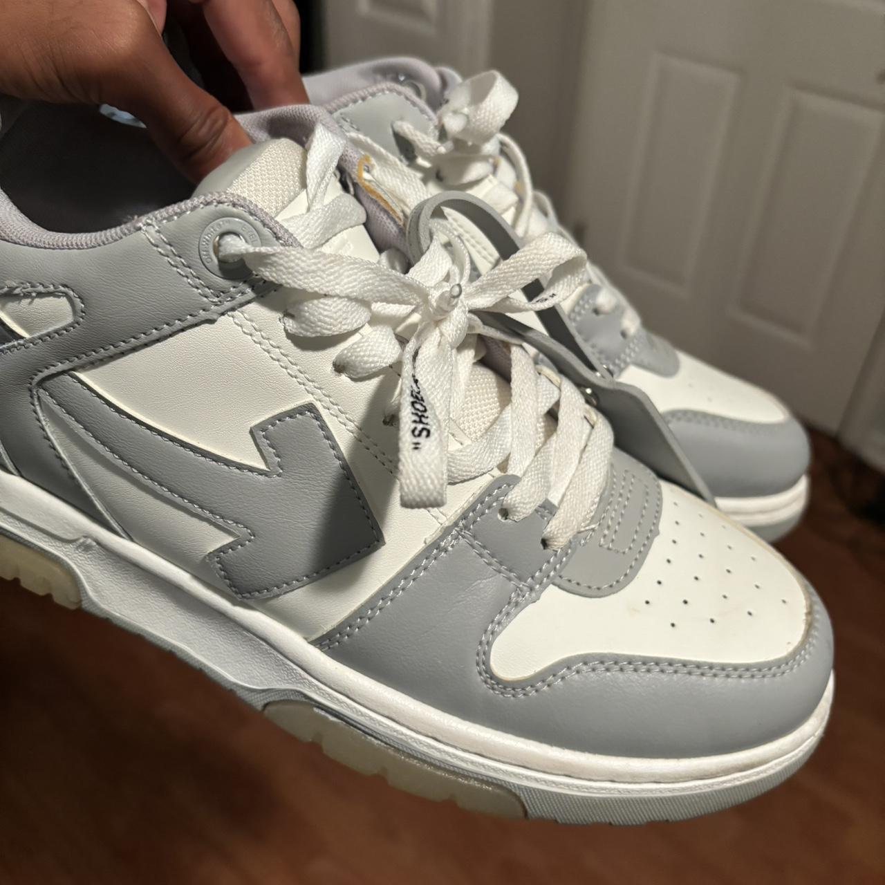 Off white gray and white worn a few times - Depop