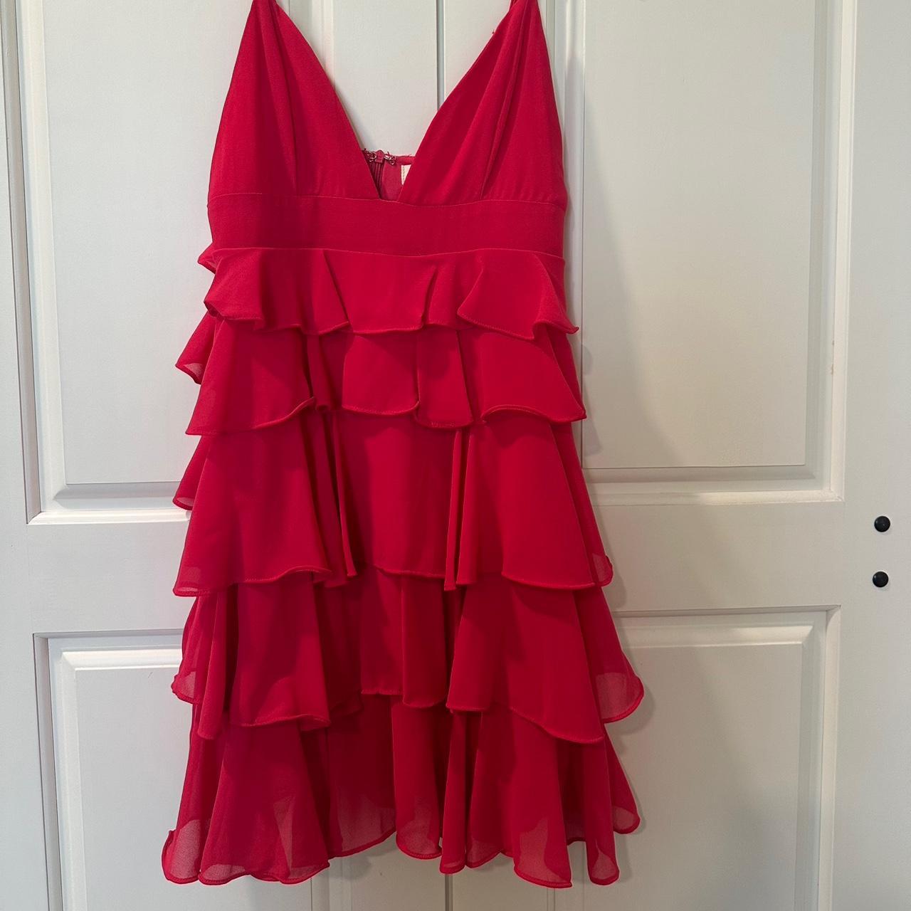 American Threads Pink Mini Dress - worn once during... | Depop